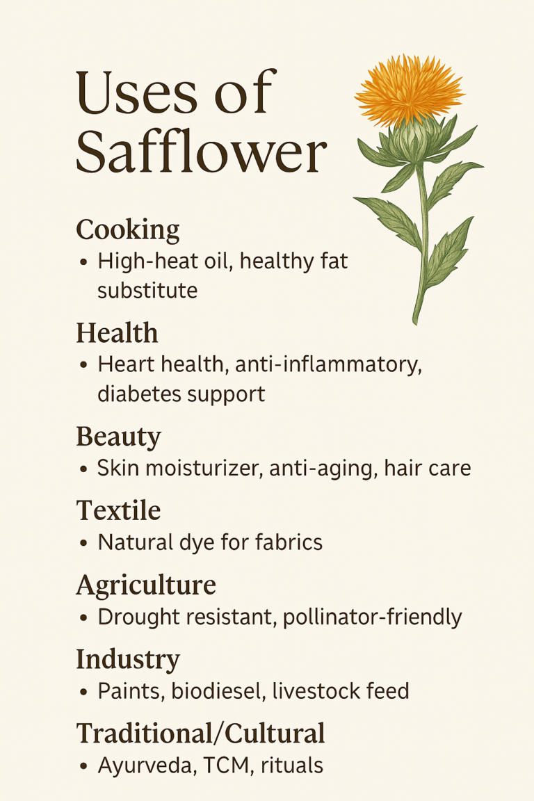 Uses of Safflower: A Versatile Ancient Plant with Modern Benefits ...